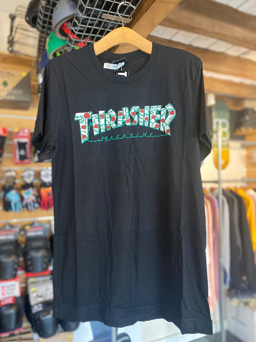 Thrasher Roses Logo T-Shirt – ESP skate store